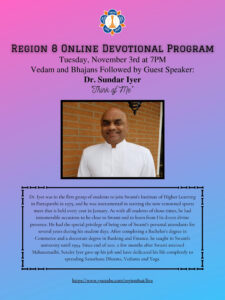 Region 8 Devotional Program | Guest speaker - Dr. Sundar Iyer - Sri ...
